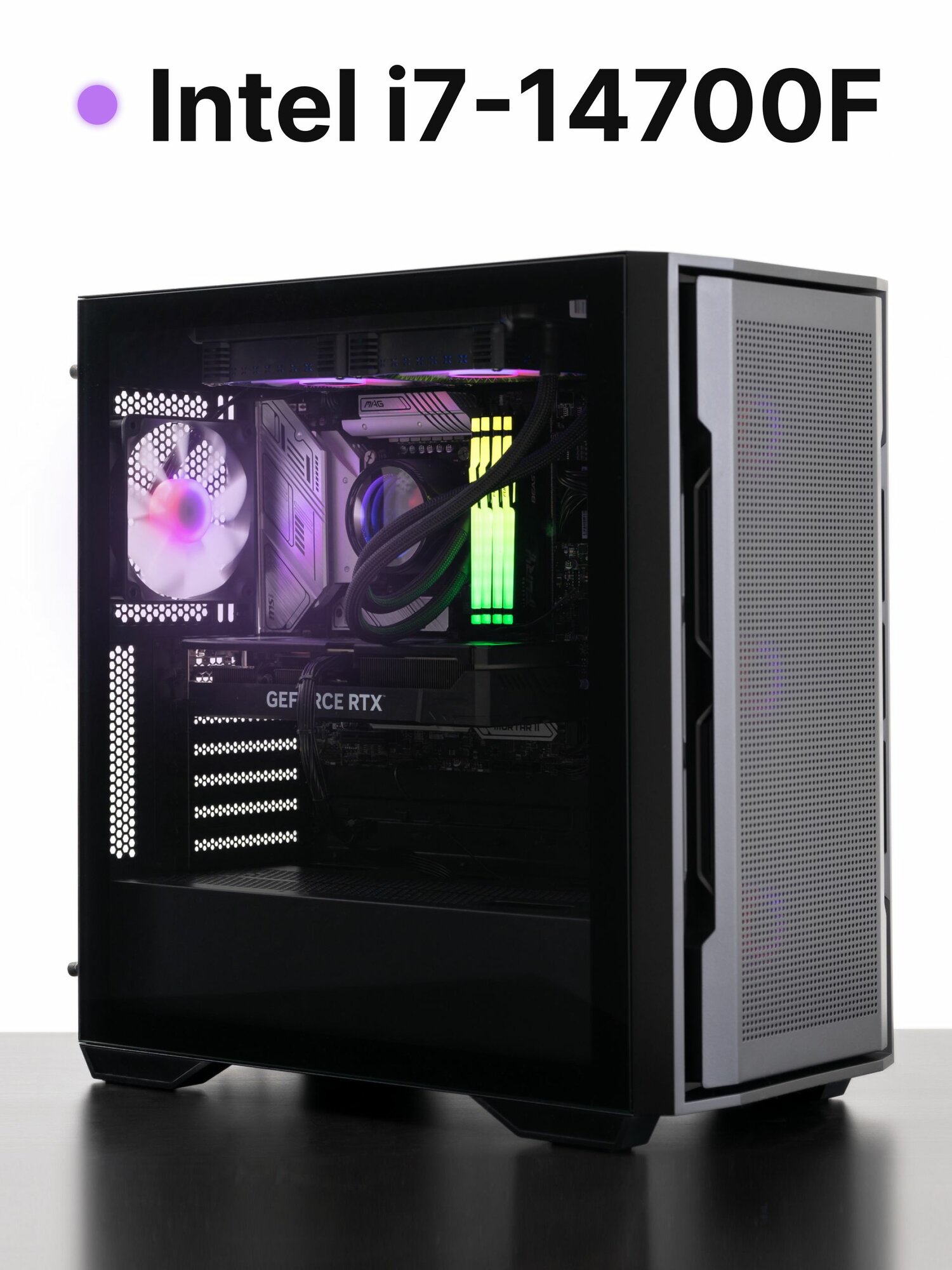 Игровой системный блок ProMidH1338: i7-14700F, DDR5 32Gb, SSD 2Tb, RTX 5060 Ti 8Gb, 600W, UniB, Windows 11 Pro