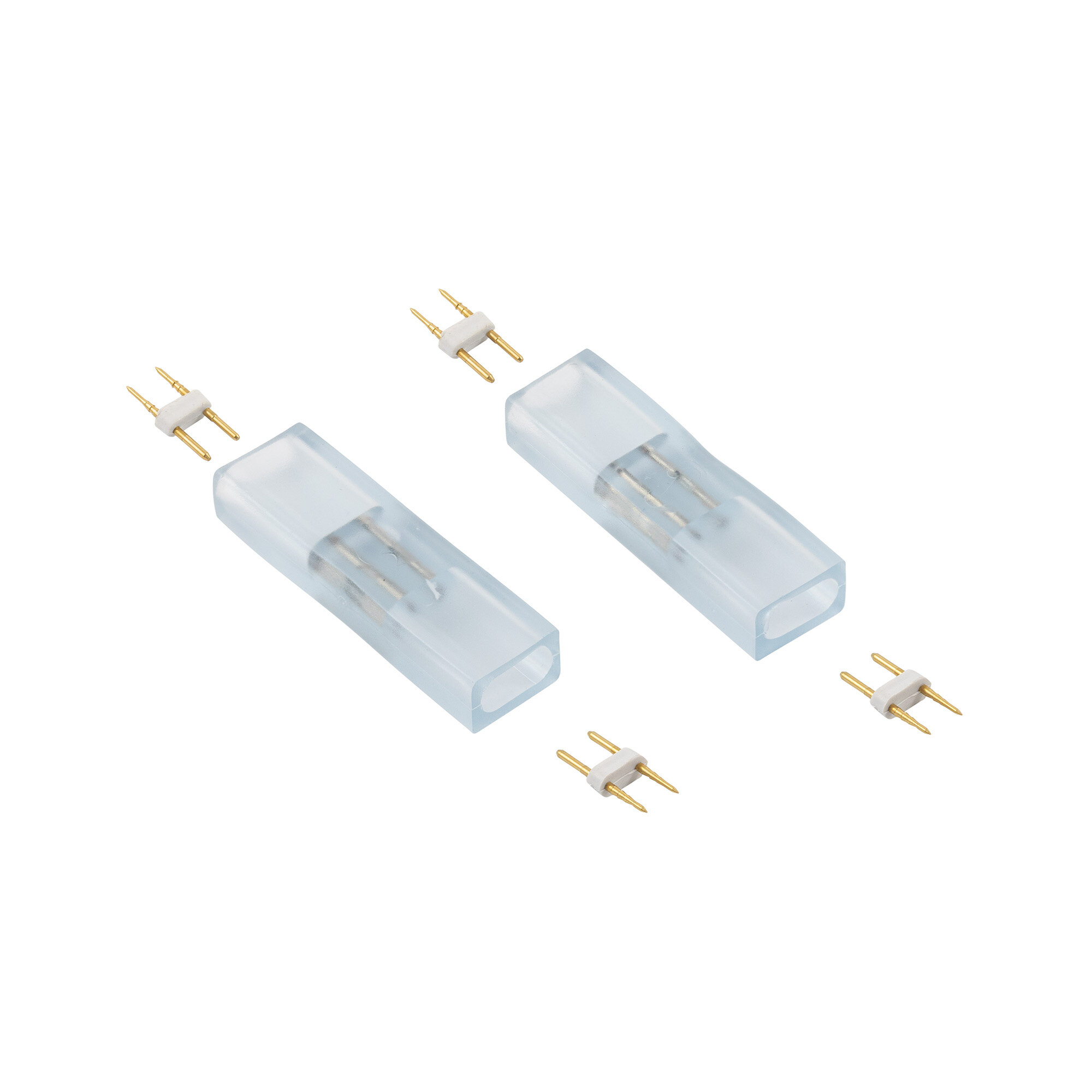 Комплект коннекторов ПВХ для прямого соединения двустороннего неона P(09-52)
