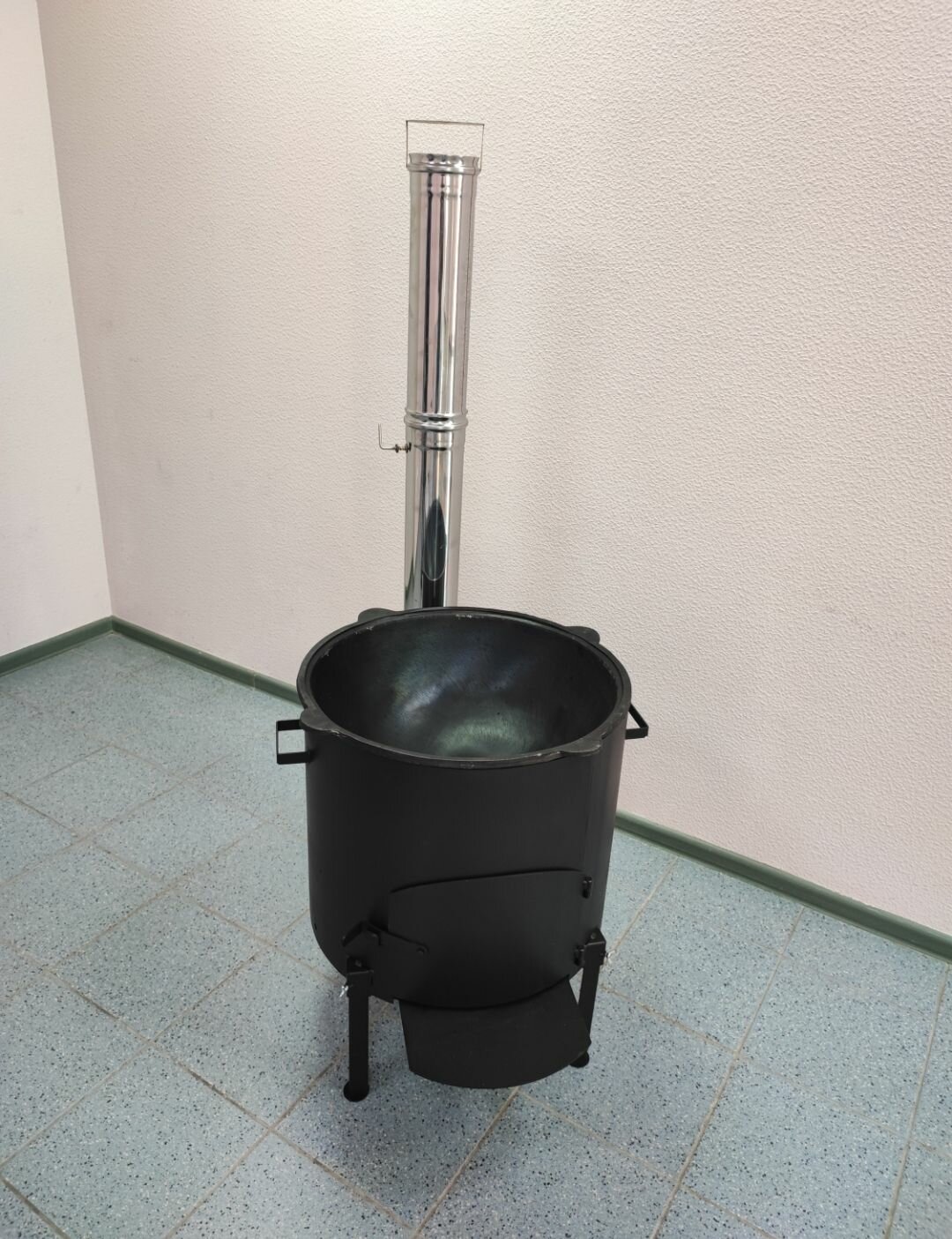 Казан Чугунный 50 литров с печкой