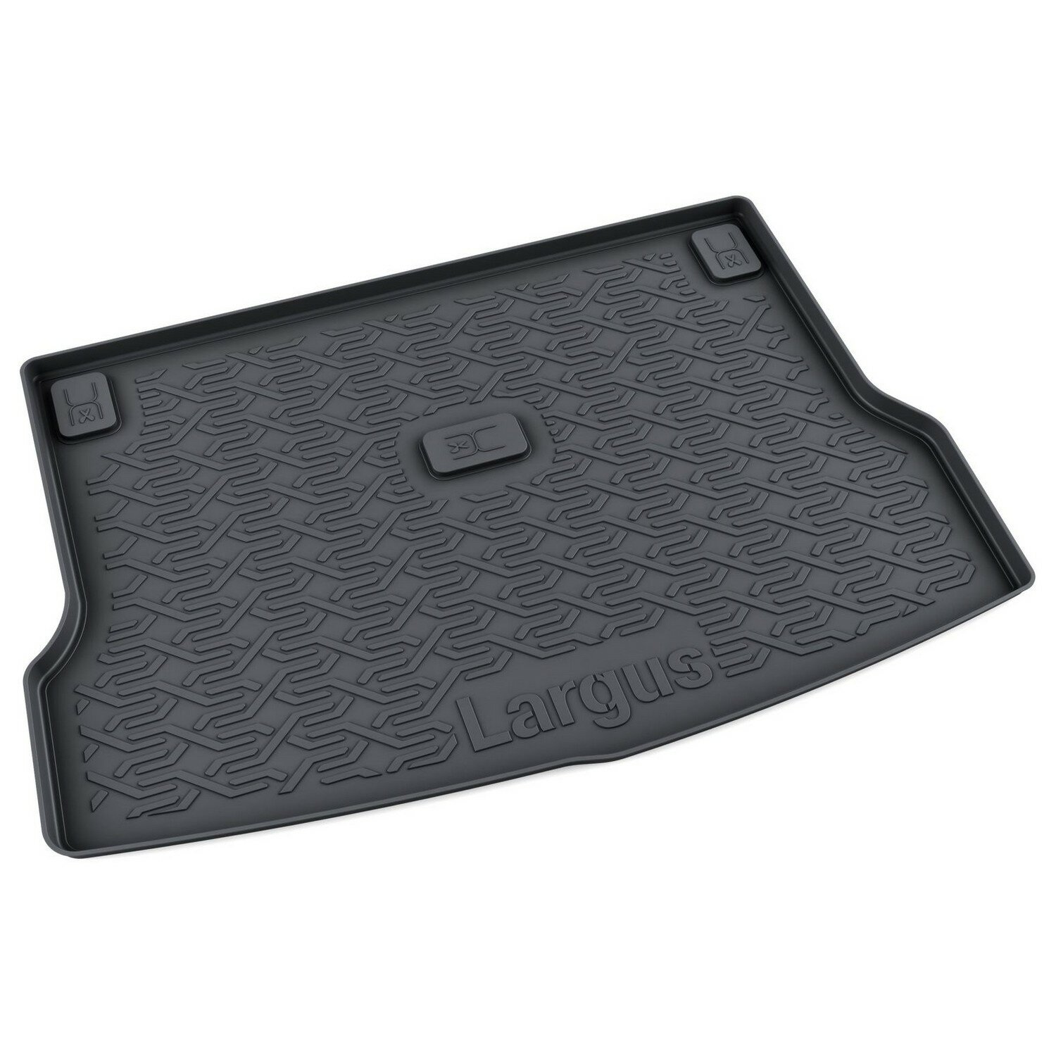 Ковер в багажник для Лада Ларгус, Ларгус Кросс, 7 мест (полиуретан)