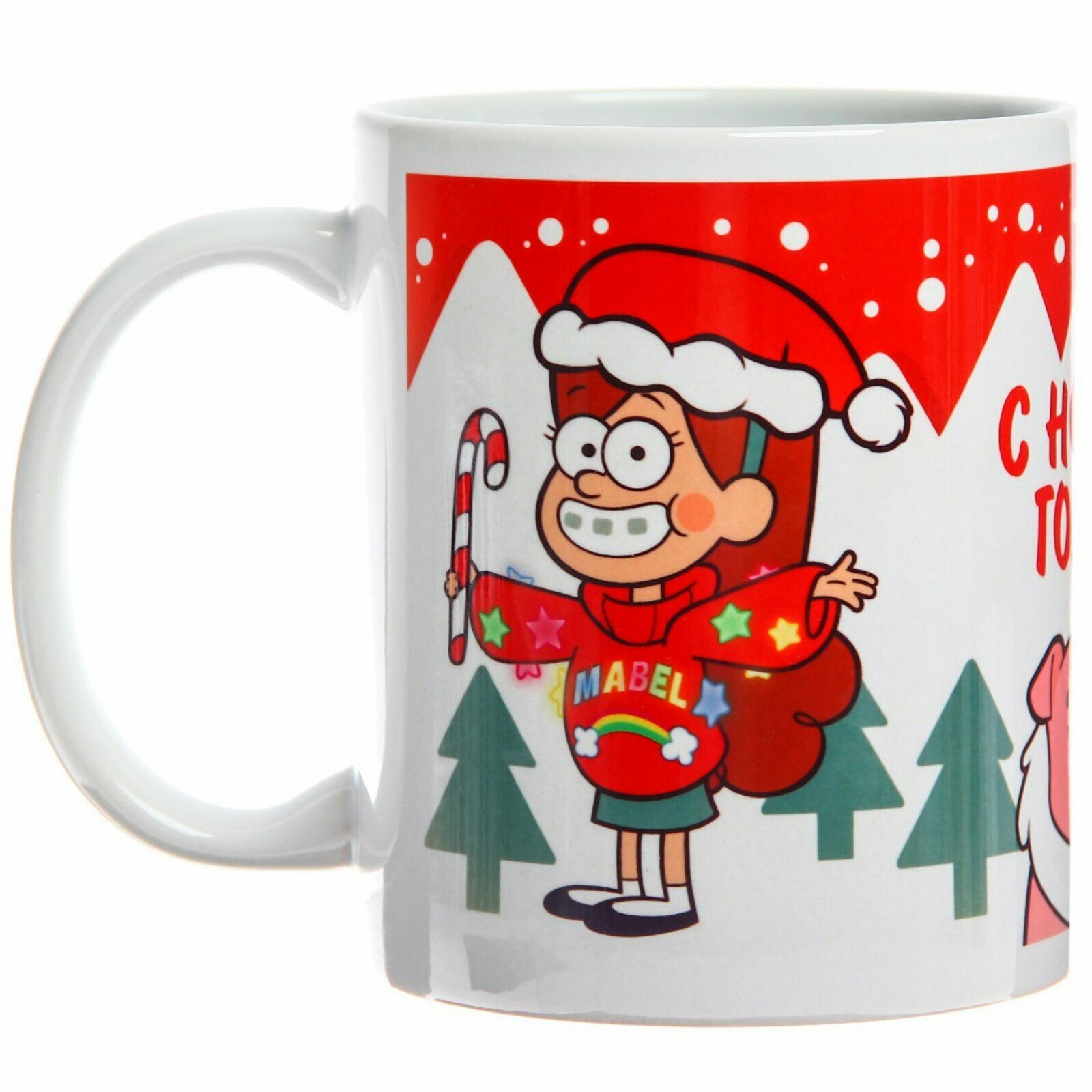 Кружка керамическая "Гравити Фолз" новогодняя, 320 мл, Disney