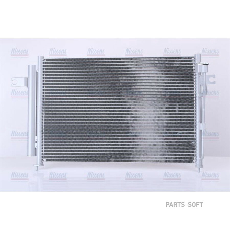 Радиатор кондиционера HYUNDAI: GETZ (TB) 1.1i/1.3i/1.4i/1.6i 02-10 (МКПП/с осушителем) от официального дистрибьютора, NISSENS, артикул 94647