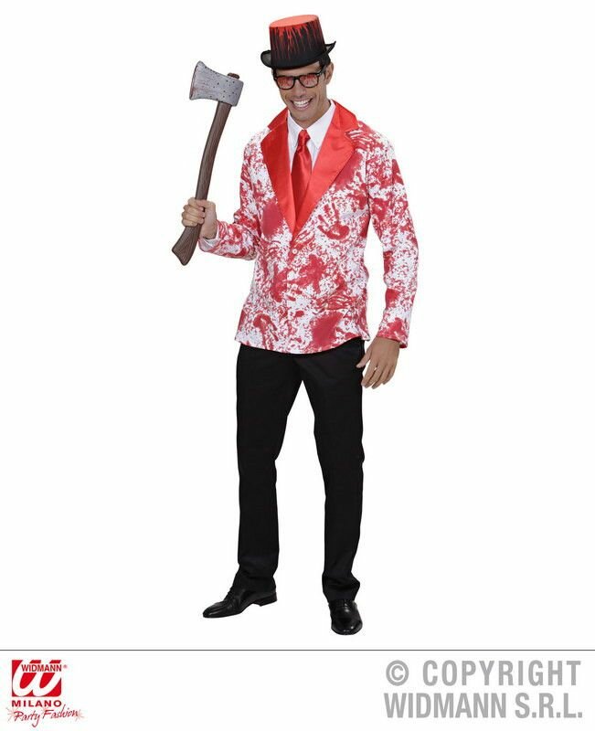 Пиджак WIDMANN "Кровавый", для Хэллоуина, мужской размер XL. красный белый