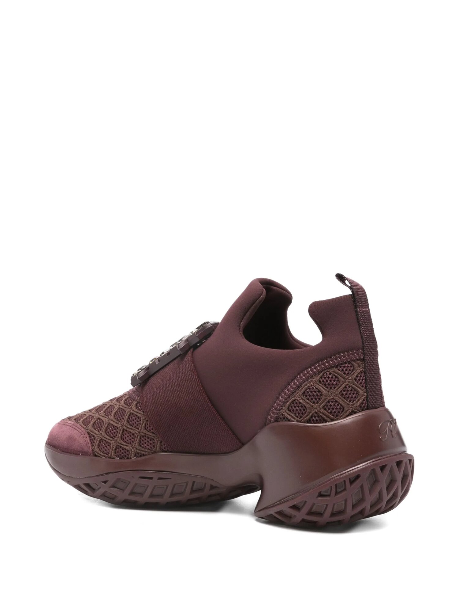 Кроссовки Roger Vivier, размер 37, коричневый/серый/оранжевый — фото 1