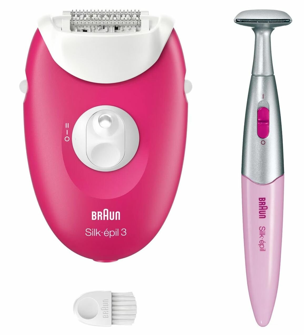 Эпилятор Braun Silk-Epil 3 SE3202, массажер и подсветка, розовый