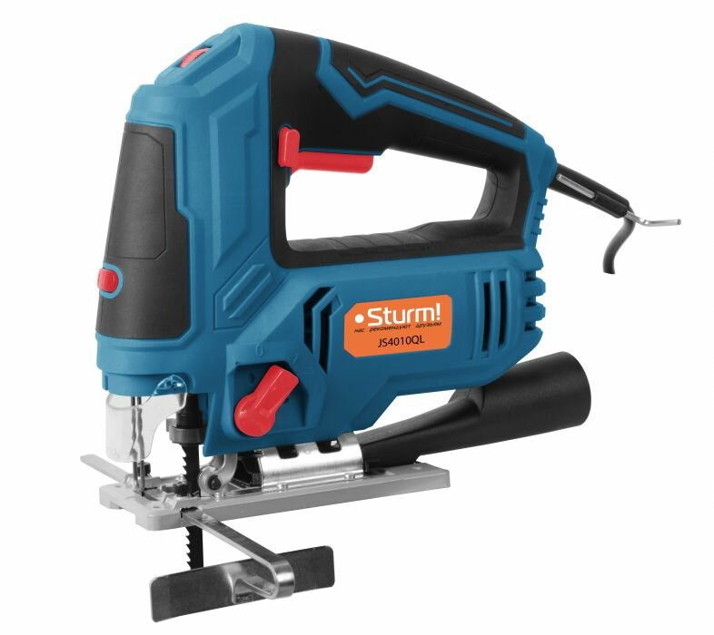 Лобзик STURM JS4010QL Потребляемая мощность - 1 кВт Регулировка оборотов / ходов - Есть Тип инструмента - Сетевой