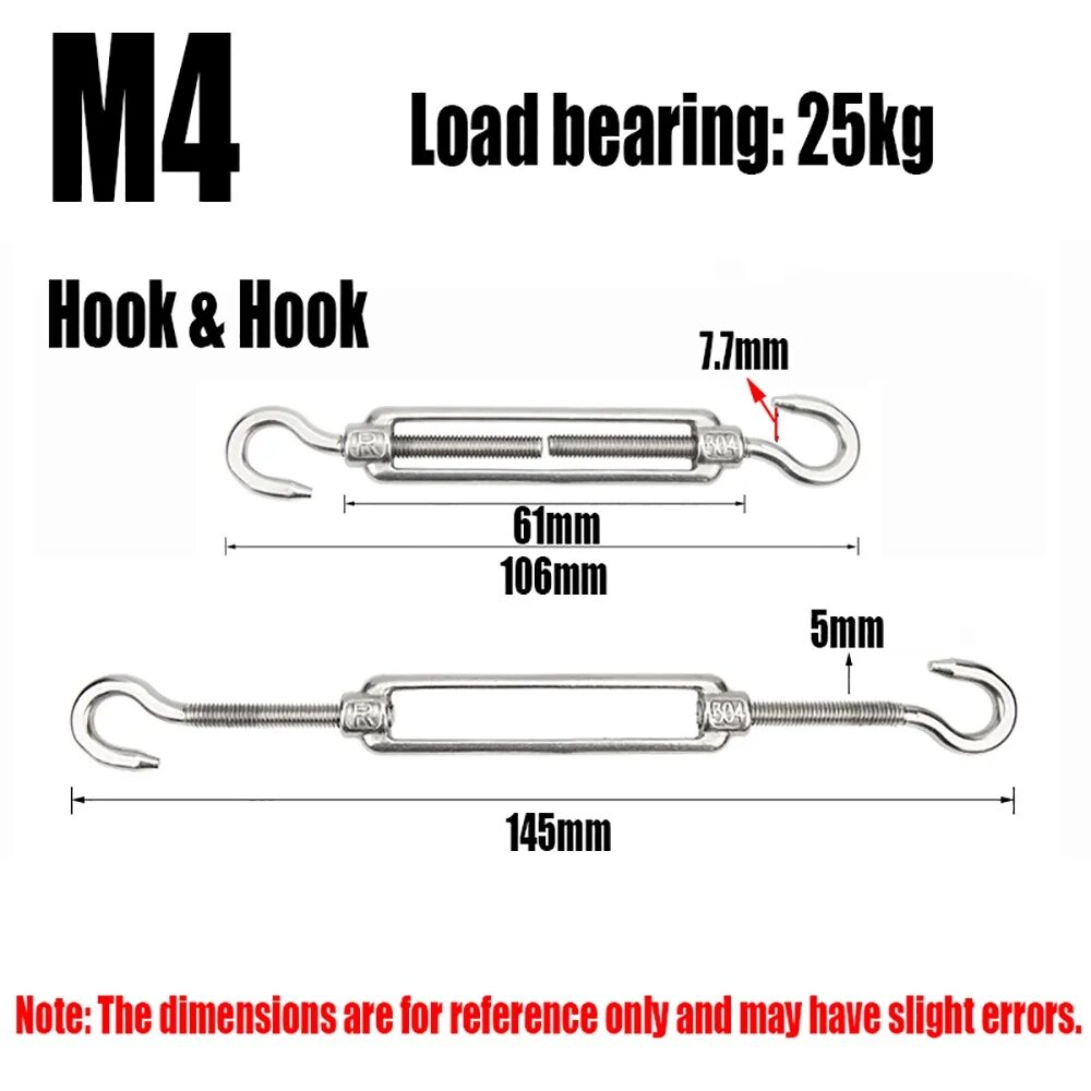 Натяжитель троса Hook & Hook M4, 25кг, CC