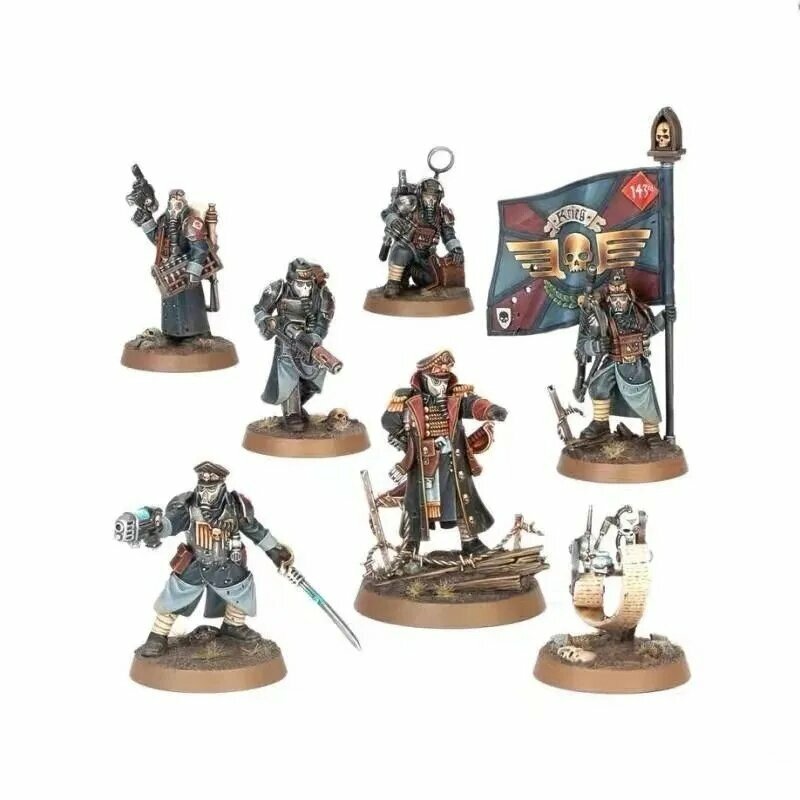 Смола Миниатюра Astra Militarum Krieg Command Squad Warhammer 40K / миниатюр для настольной игры Упражнения для раскрашивания