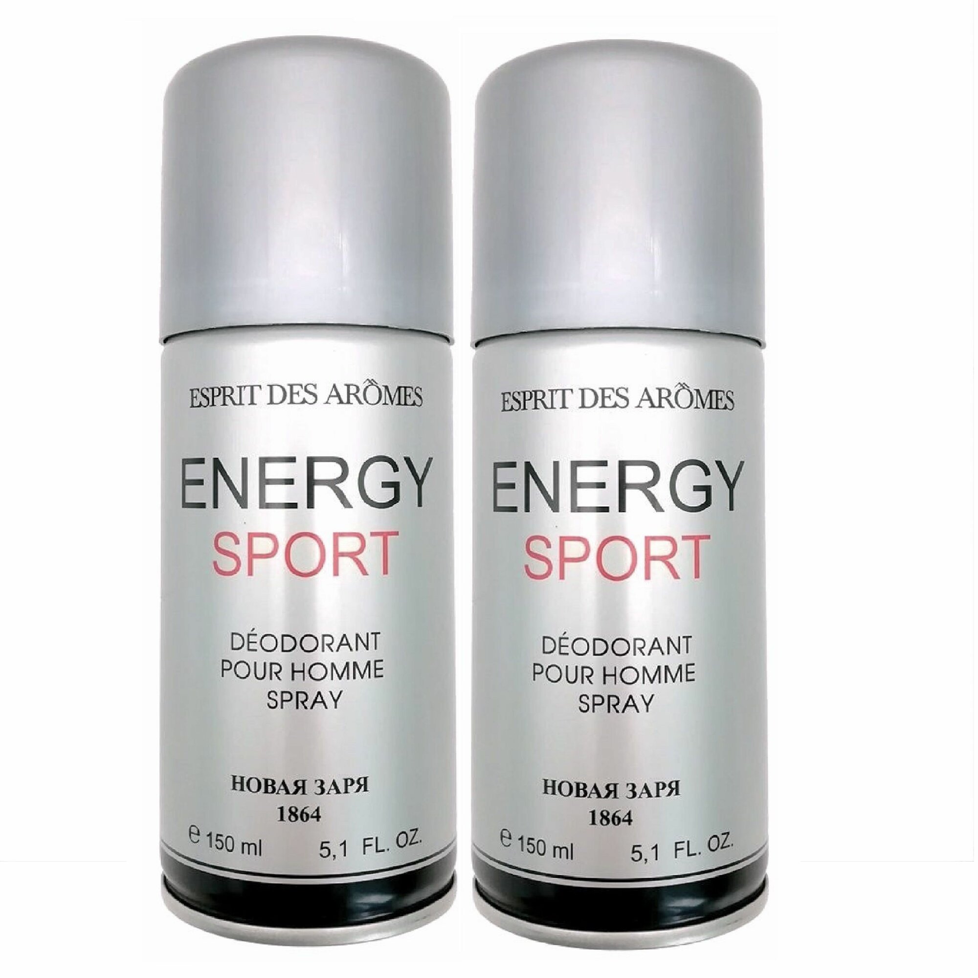 Новая Заря дезодорант Набор энержи спорт (ENERGY SPORT) 2*150мл Мужской