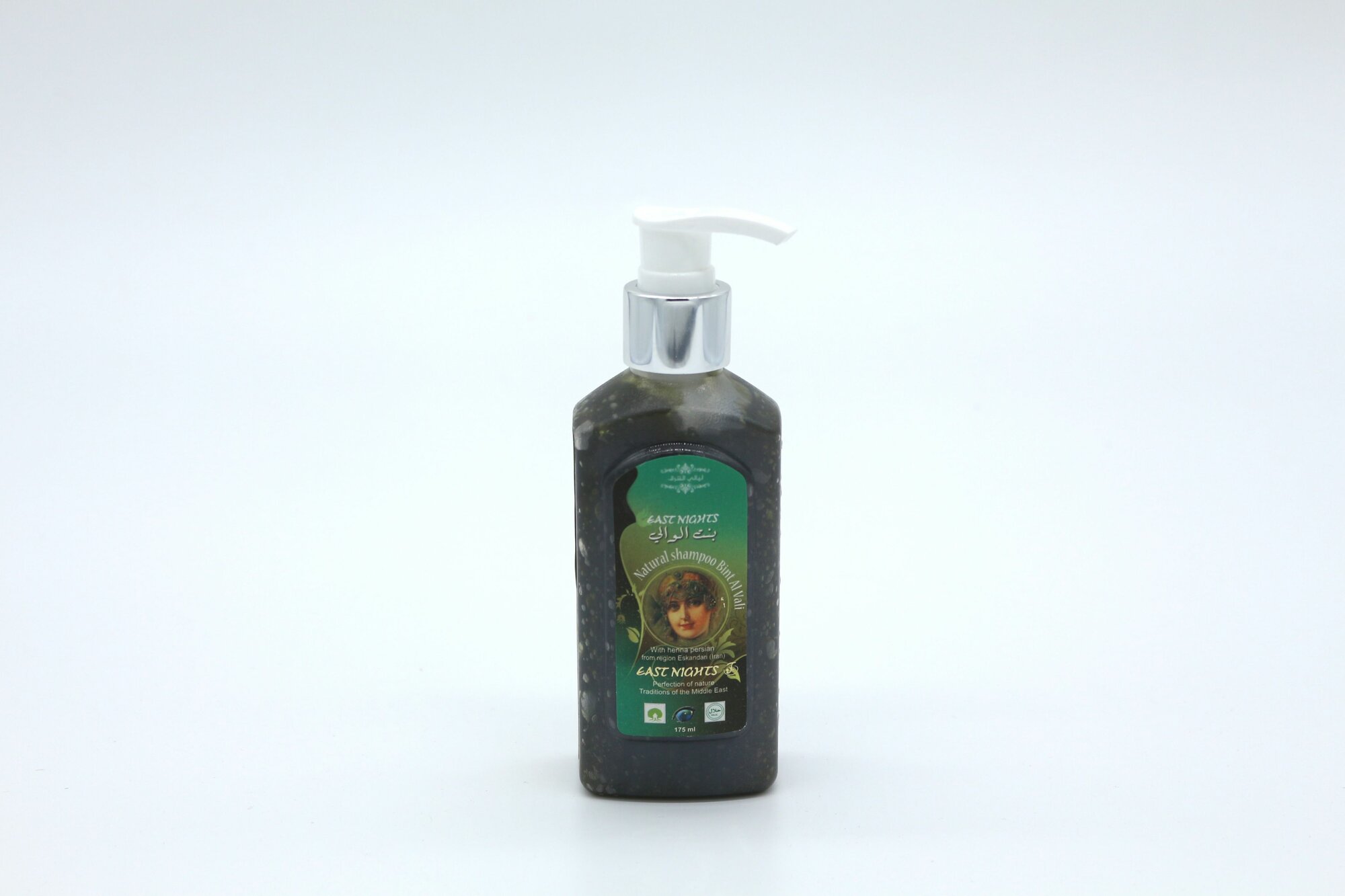 Оливково-лавровый шампунь для окрашенных хной волос Bint Al Vali Дочь Главы с маслами хны персидской и семян сумаха