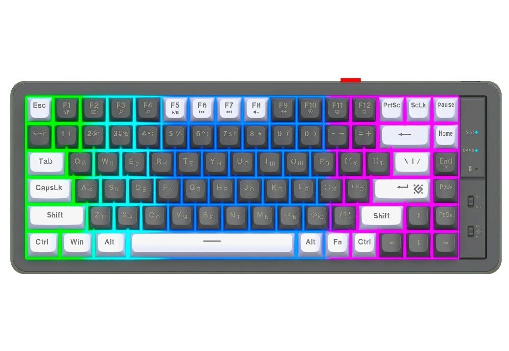 Игровая клавиатура DEFENDER Maro GK-325 RU серый/белый