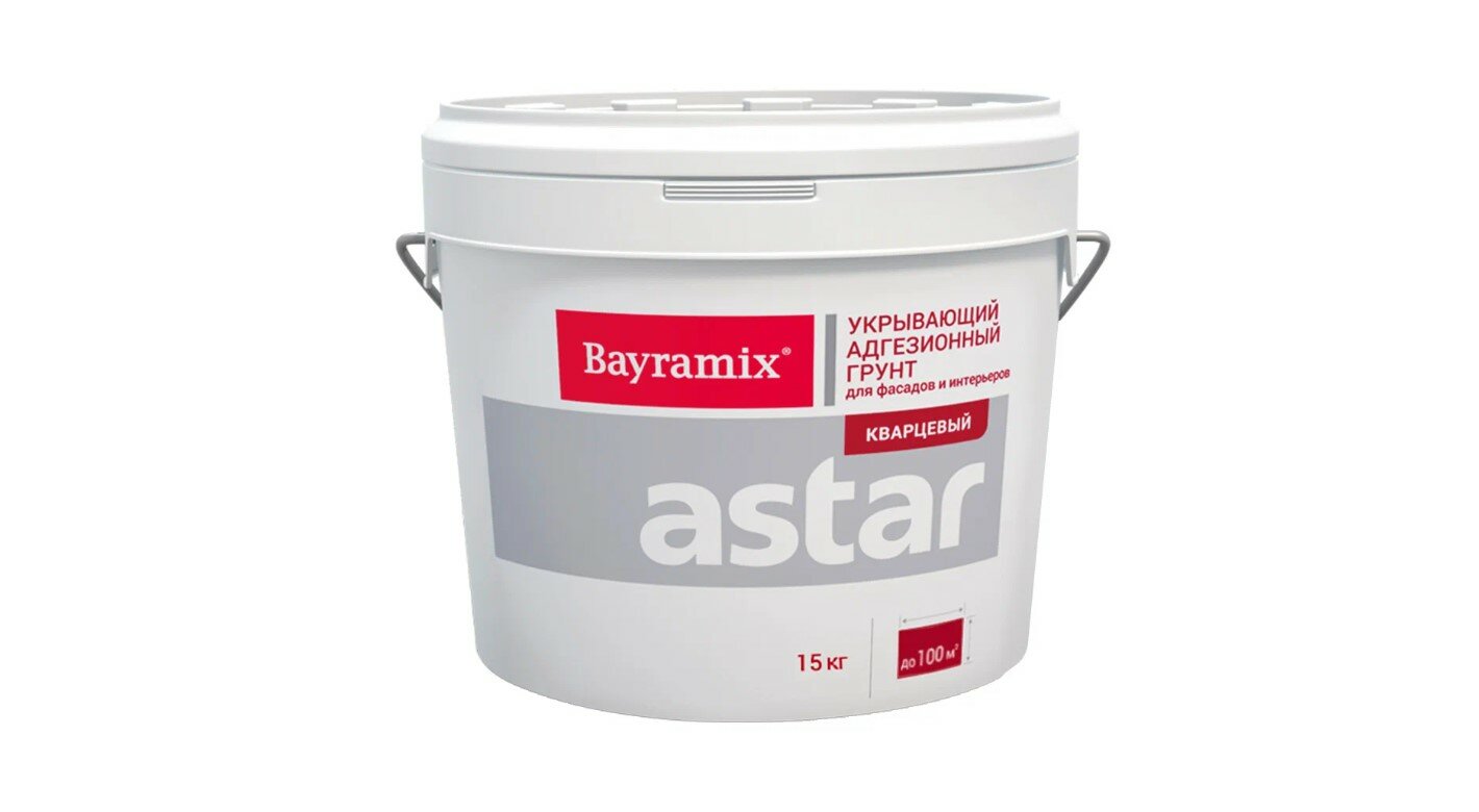 Грунт Bayramix, кварцевый, акриловый, для внутренних и наружных работ, 15кг
