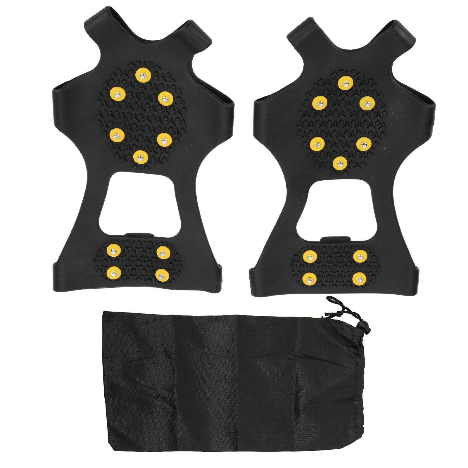 2pcs 10 зубных кошек на открытые снежные кошки с заснеженным ламком Anti Slip Shoe Spikes Ice Carmons для альпинизма пеших прогулок (31–36)
