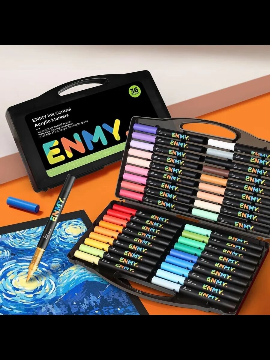 ENMY Маркер Акриловый для граффити, 60 шт.