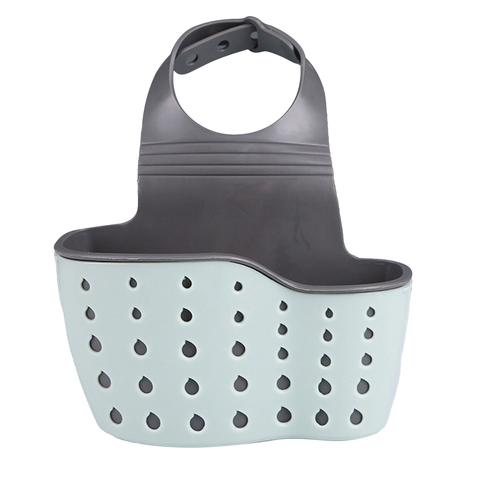 Kitchen Sink Sponge Holder Hanging Soap Multifunction Detachable Drain with Adjustable Strap