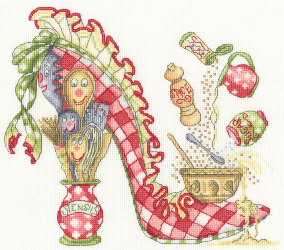 Набор для вышивания Bothy Threads #XSK24 Sugar And Spice (Сахар и специи), Счетный крест, 25 х 22 см