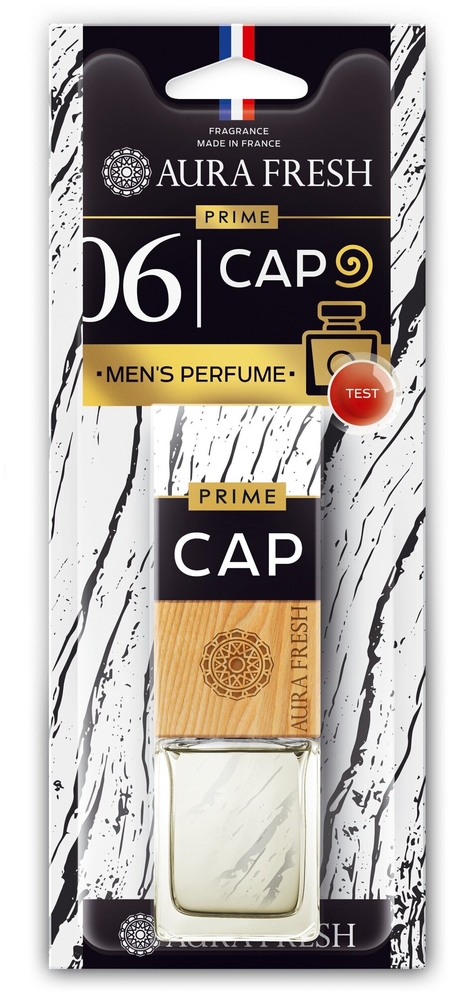 Ароматизатор автомобильный Aura Fresh PRIME CAP №6, по мотивам ABERCROMBIE & FITCH - FIERCE COLOGNE