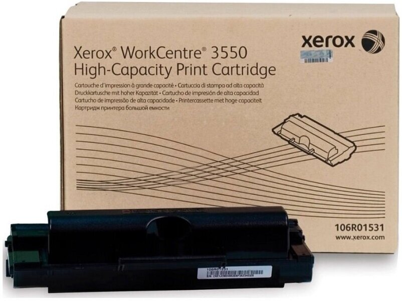 Картридж Xerox 106R01531, для Xerox WorkCentre 3550, 11000 страниц, черный