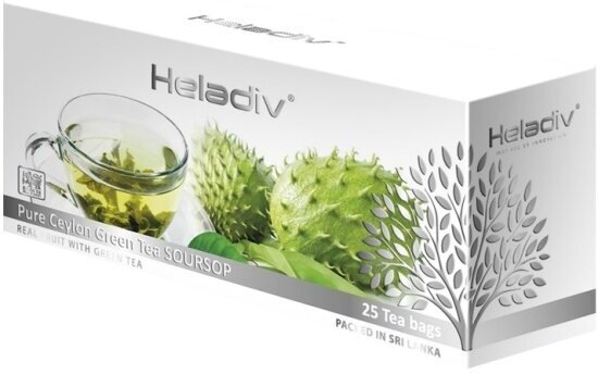 Чай Heladiv GREEN SOURSOP зелёный с саусепом (25 пакетиков)