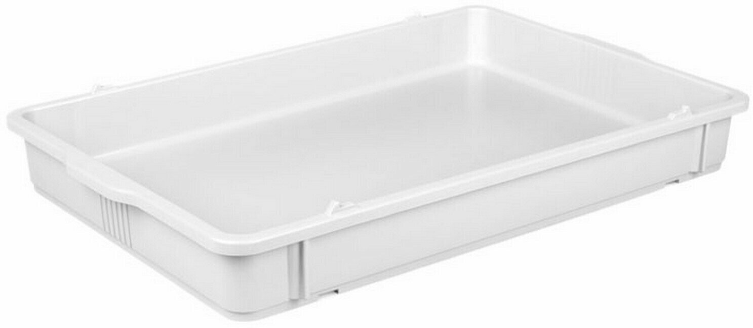 Контейнер для теста Restola 10л, 650х430х80мм, полипропилен, белый