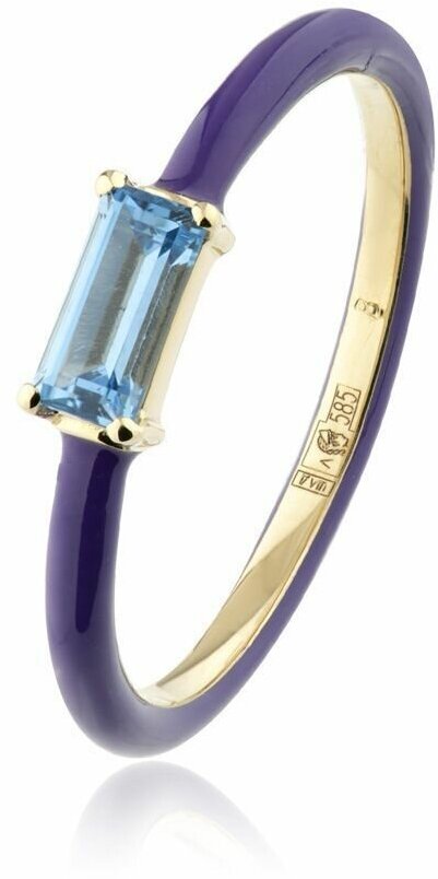 Кольцо, золото, 585 проба, шпинель