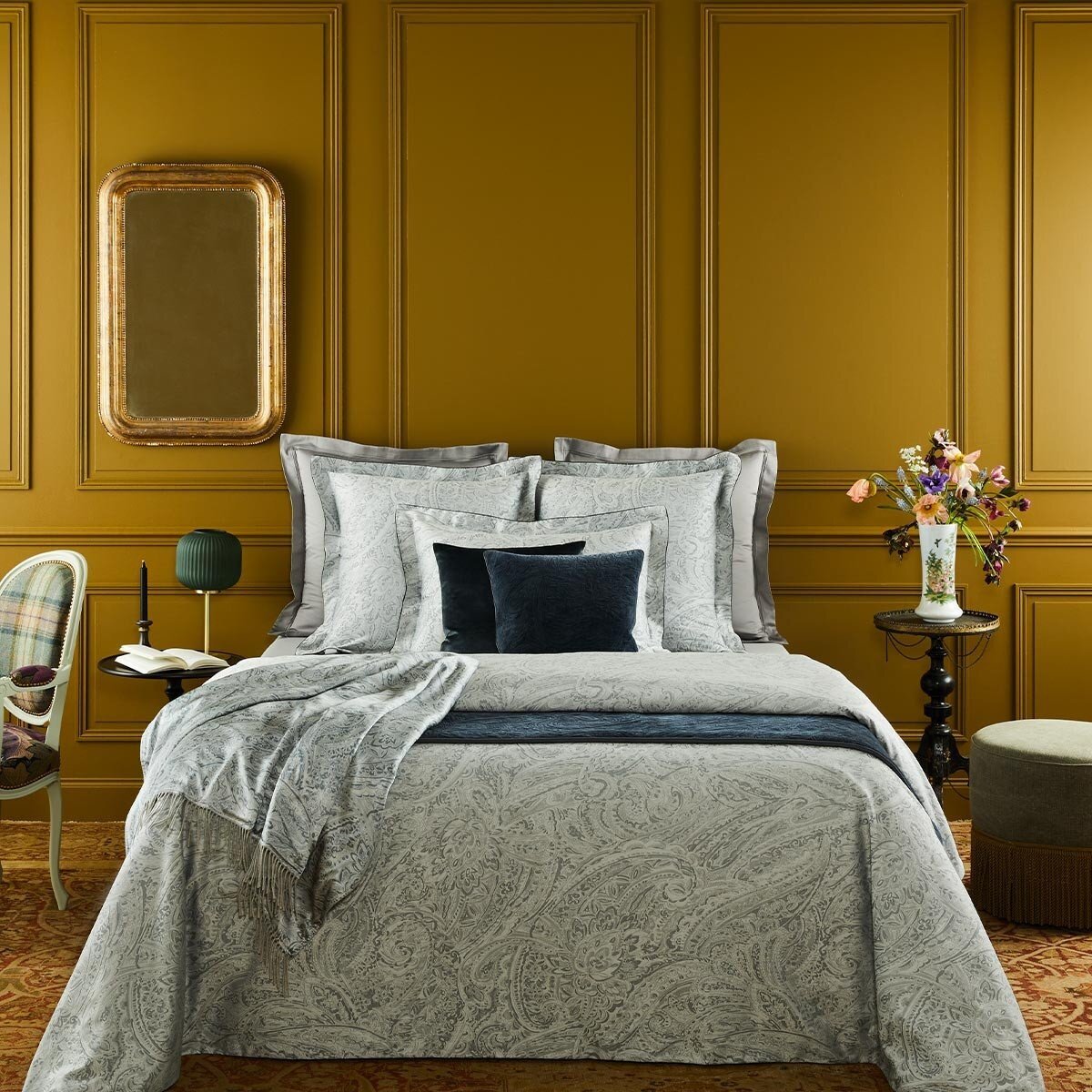 2-х спальный комплект постельного белья Yves Delorme Foulard Multi Color