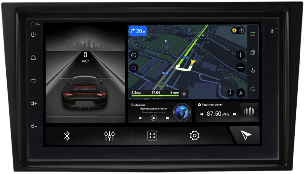 Штатная магнитола Opel Corsa D 2006-2014 (черная, с ребром) Canbox M-Line 9864-RP-11-028-213 Android 10 (4G-SIM, 4/64, DSP, QLed)