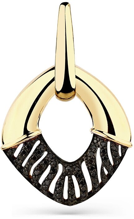 Подвеска, желтое золото, 585 проба, бриллиант