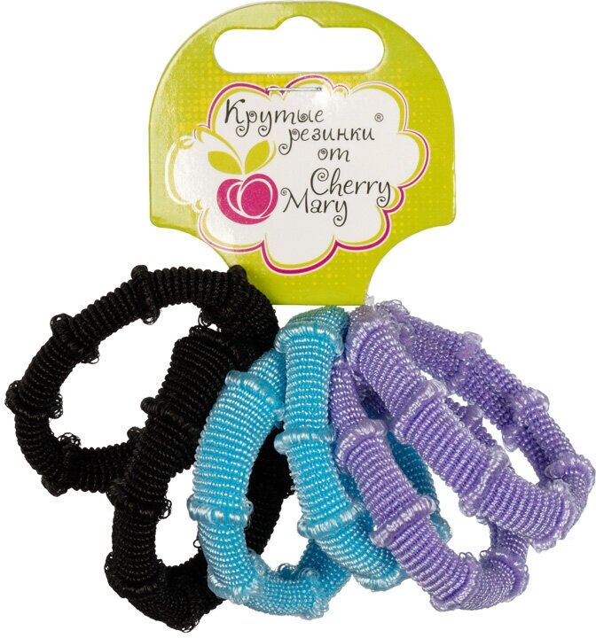 CHERRY MARY R6023 Набор резинок для волос 6 шт №03 ассорти разноцветные и мягкие