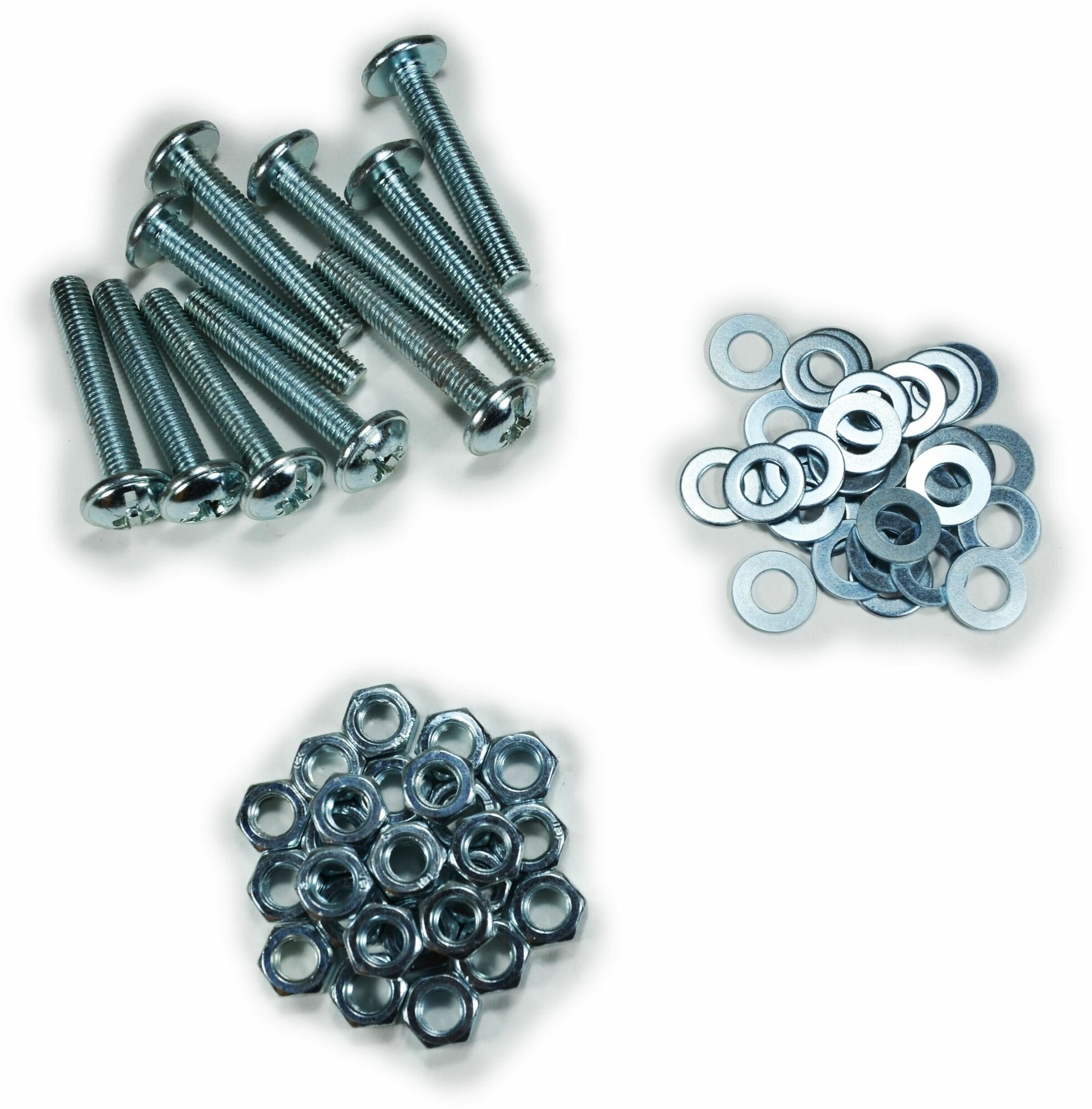 Комплект винтов с гайкой и шайбой 8х20 30шт