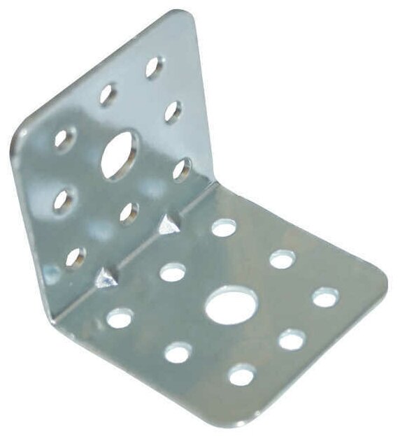 Уголок крепежный 150 02 040 1, усиленный, 40х40х40х1.5 мм, 90 градусов, оцинкованный