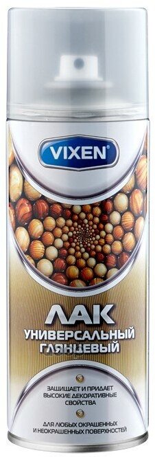 Лак бесцветный универсальный глянцевый аэрозоль 520мл VIXEN Vixen арт. VX-24000