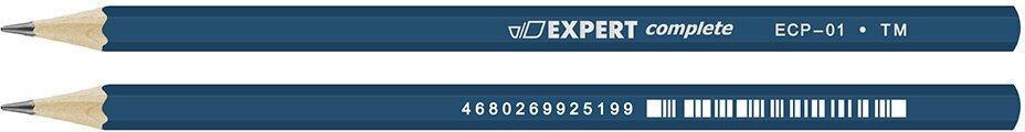 Карандаш 12 шт. графитный (простой) "Expert Complete" без ластика заточенный ТМ (HB) ECP-01