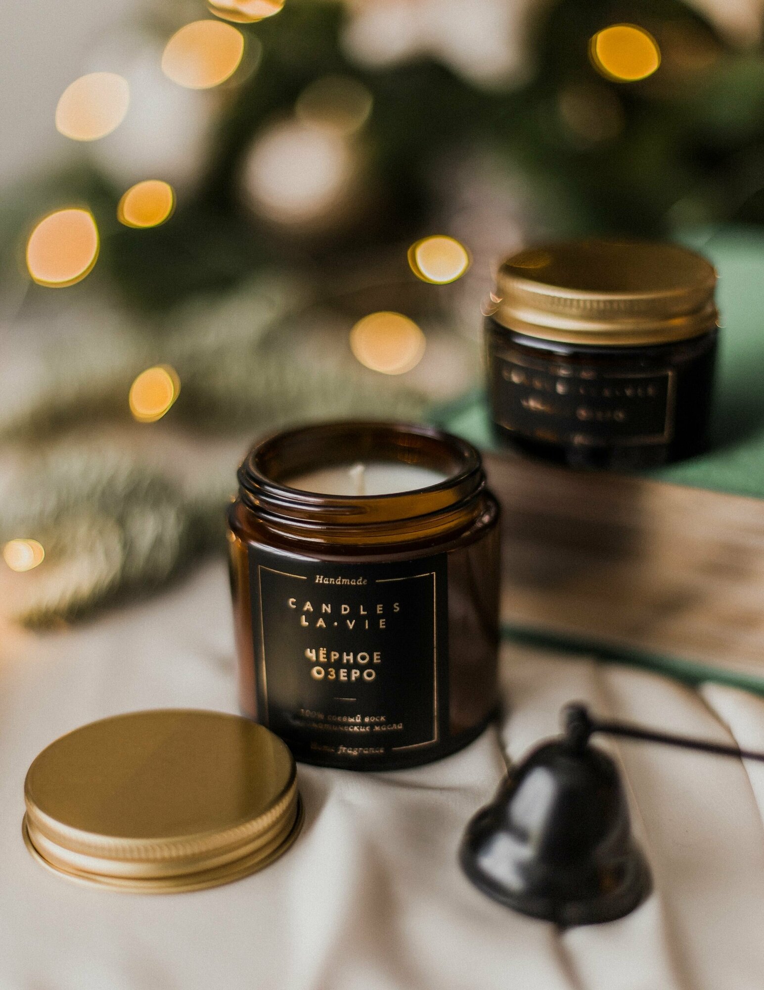 Свеча ароматическая по мотивам фильма Гарри Поттер Черное озеро