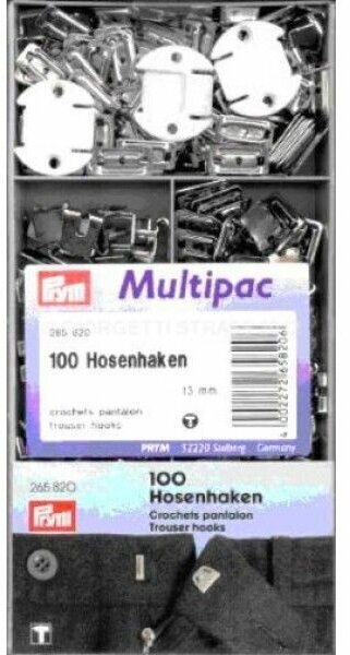 Крючки и штрипки с защитой от коррозии серебристые, 13 мм, арт.265820