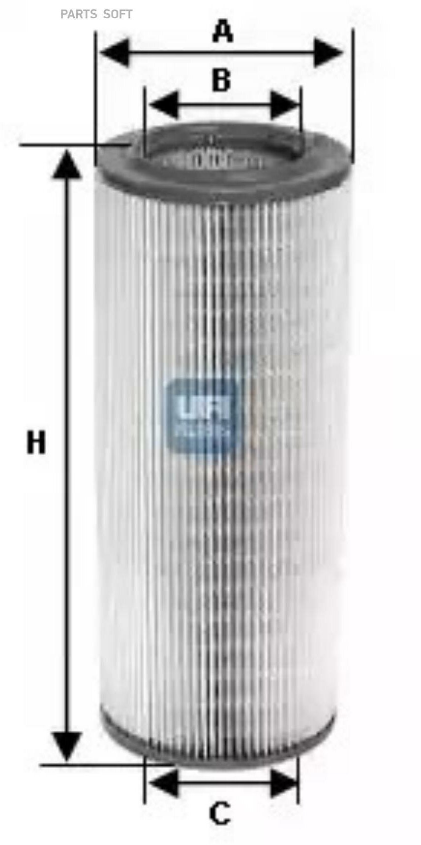 Фильтр воздушный Alfa Romeo 147156166 24JTDGT Lancia LybraThesis 1632 97 UFI арт. 2736600