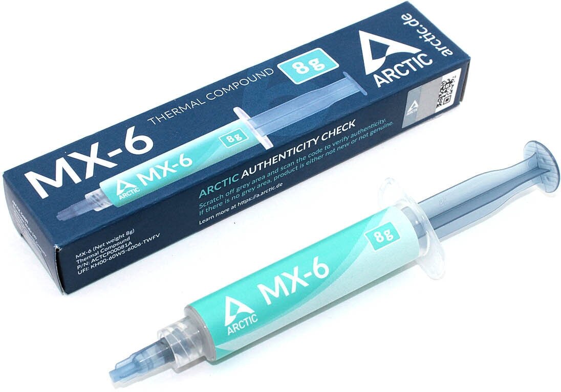 Термопаста Arctic cooling MX-6 8гр. 8.5 W/m-k