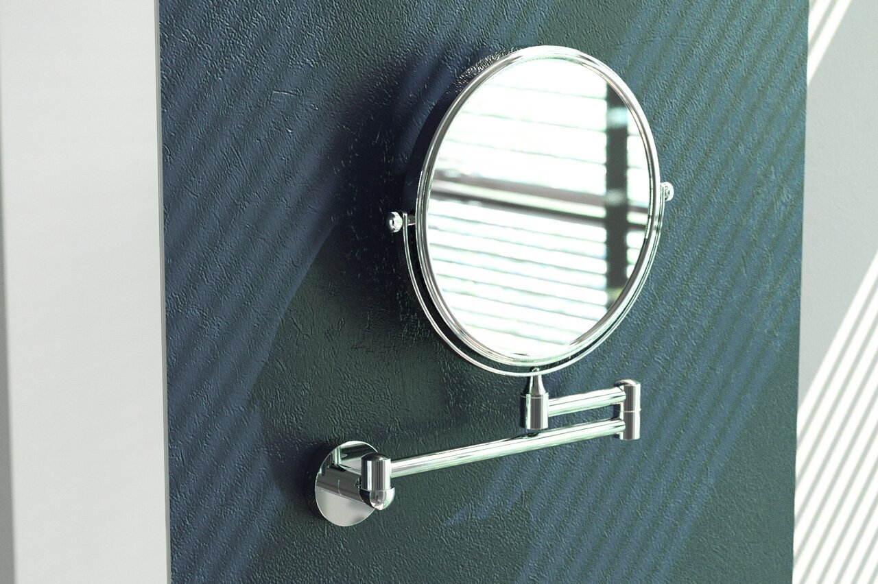 Косметическое зеркало двустороннее x2 (хром) (ARTWELLE) HAR 056