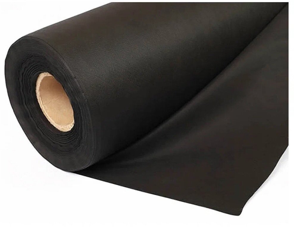 Укрывной материал спанбонд СУФ 60, 3,2 x 10 метров, цвет: черный