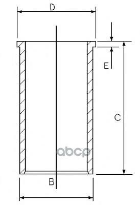 Гильза цилиндра ДВС Goetze арт. 1402132100