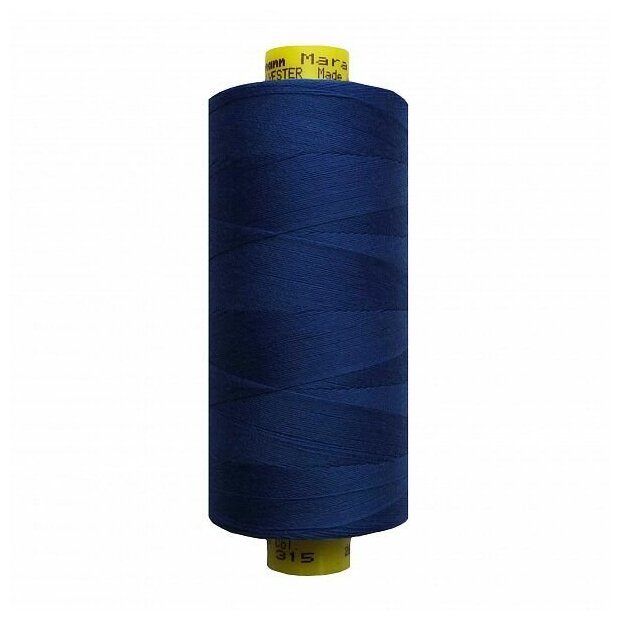 Нитки GUTERMANN 3853 310 Черно-синий - 4 катушки по 1000м