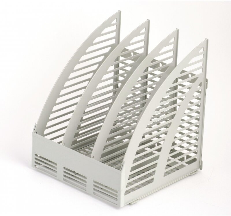 Вертикальный накопитель Attache сборный 3 отделения 240мм серый