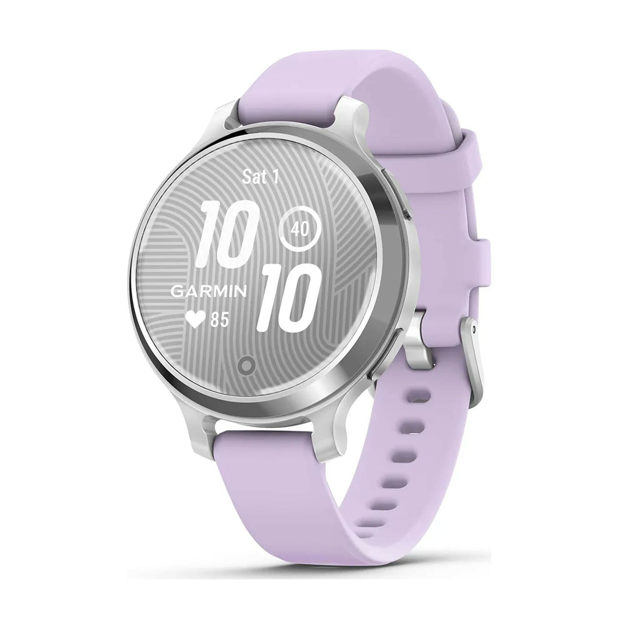 Умные часы Garmin Lily 2 Active Silver With Purple Jasmine Silicone Band
