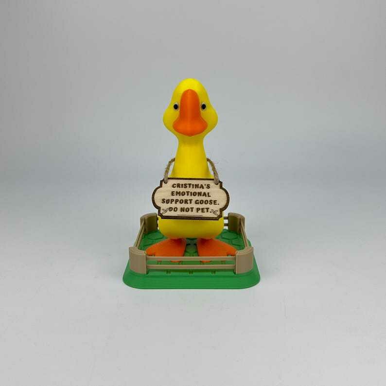 Кросс-бордер новый продукт эмоциональный порт гусь эмоциональный поддержка гусь домашний настольный орнамент 3D печать