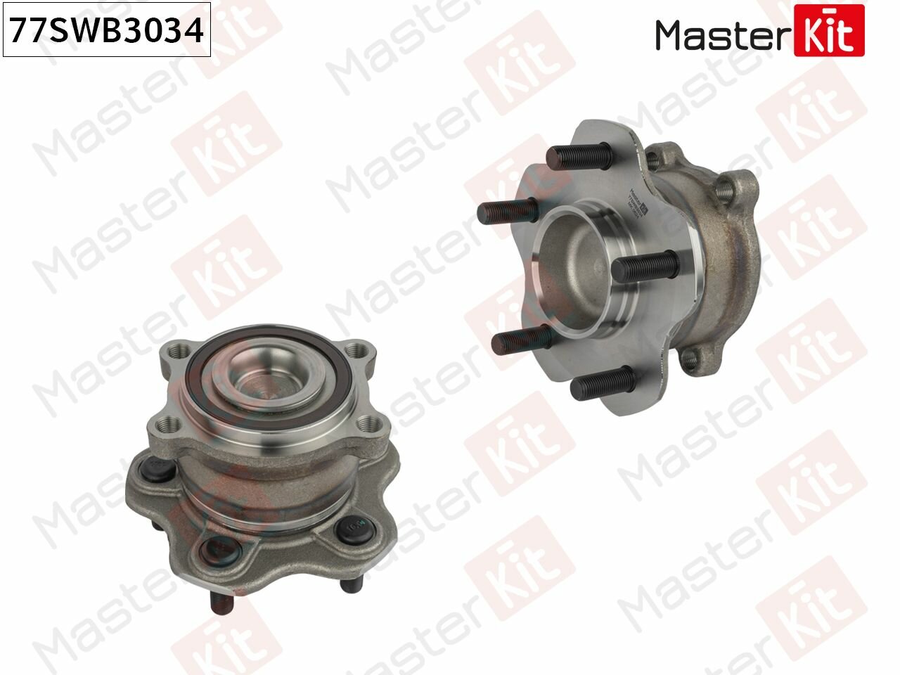 Ступица в сборе с подшипником задний. Nissan MURANO, I Z50/MURANO II Z51/TEANA II J32 20 MasterKit 77SWB3034