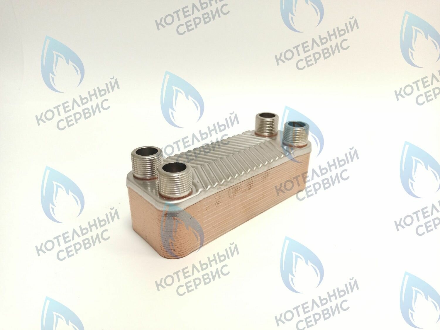 Теплообменник вторичный (ГВС) подключение 4x3/4" 45кВт (22 пластины)