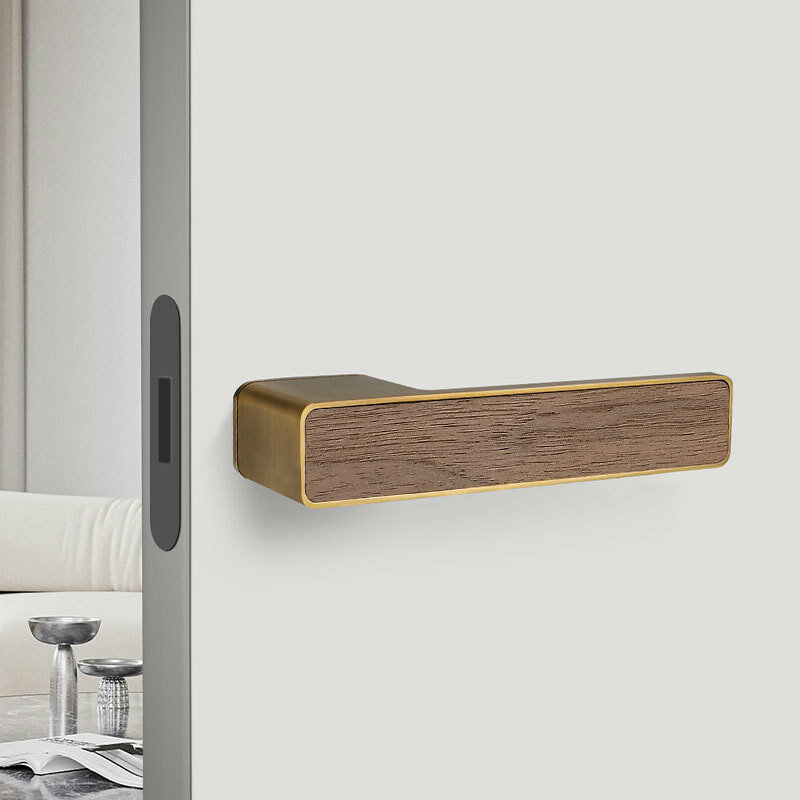 Минималистичный магнитный бесшумный экологичный дверной замок, дверной замок для спальни, интегрированный замок, дверной замок для внутреннего помещения, комплект дверного замка for the bathroom