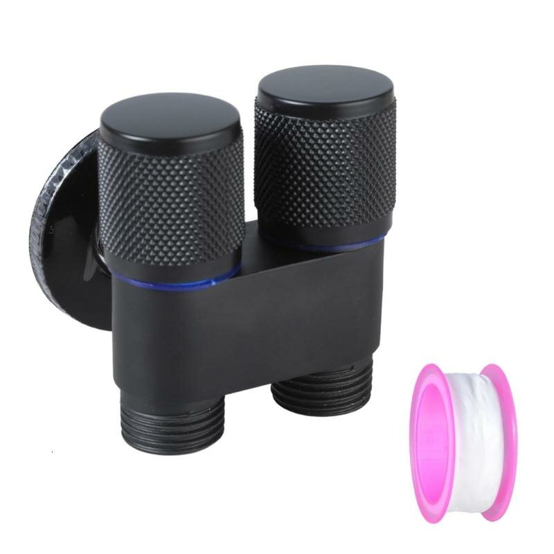 Двухпозиционные угловые краны для душа, Черный