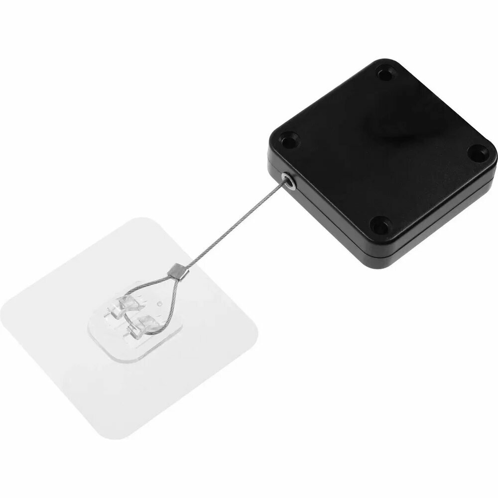 Дверной доводчик тундра до 20 кг, цвет черный, натяжение 1200 гр, длина троса 100 см 9561438