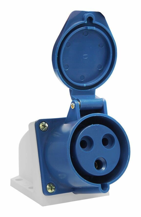 Розетка силовая СЭ-123 стац. ОУ 2Р+PE 32А 220В IP44